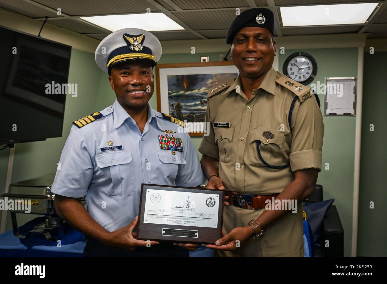 Capt. Willie Carmichael, commanding officer, U.S. Coast Guard Cutter ...