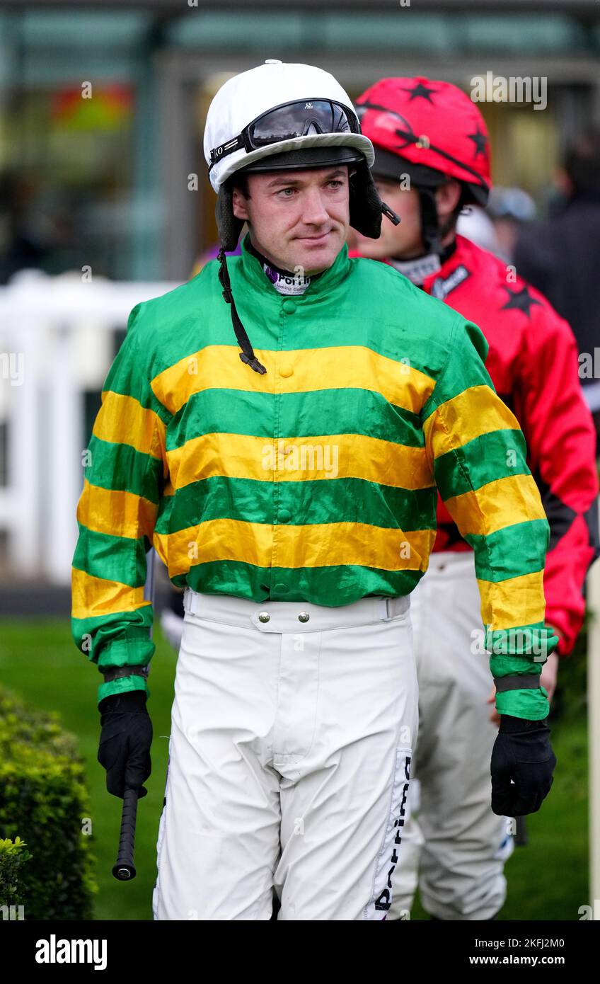 Ritchie McLernon, jockey on November Racing Weekend Friday at Ascot ...