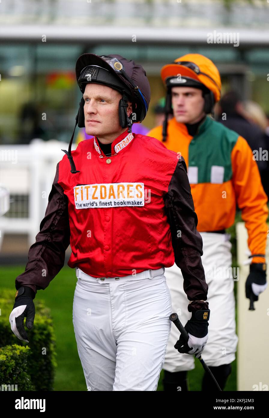 David Maxwell, jockey on November Racing Weekend Friday at Ascot ...