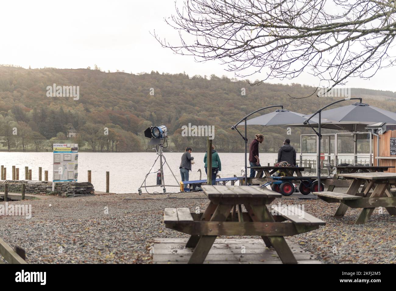 Blue Bird Cafe Coniston Water, Lake District UK. British TV Film ...
