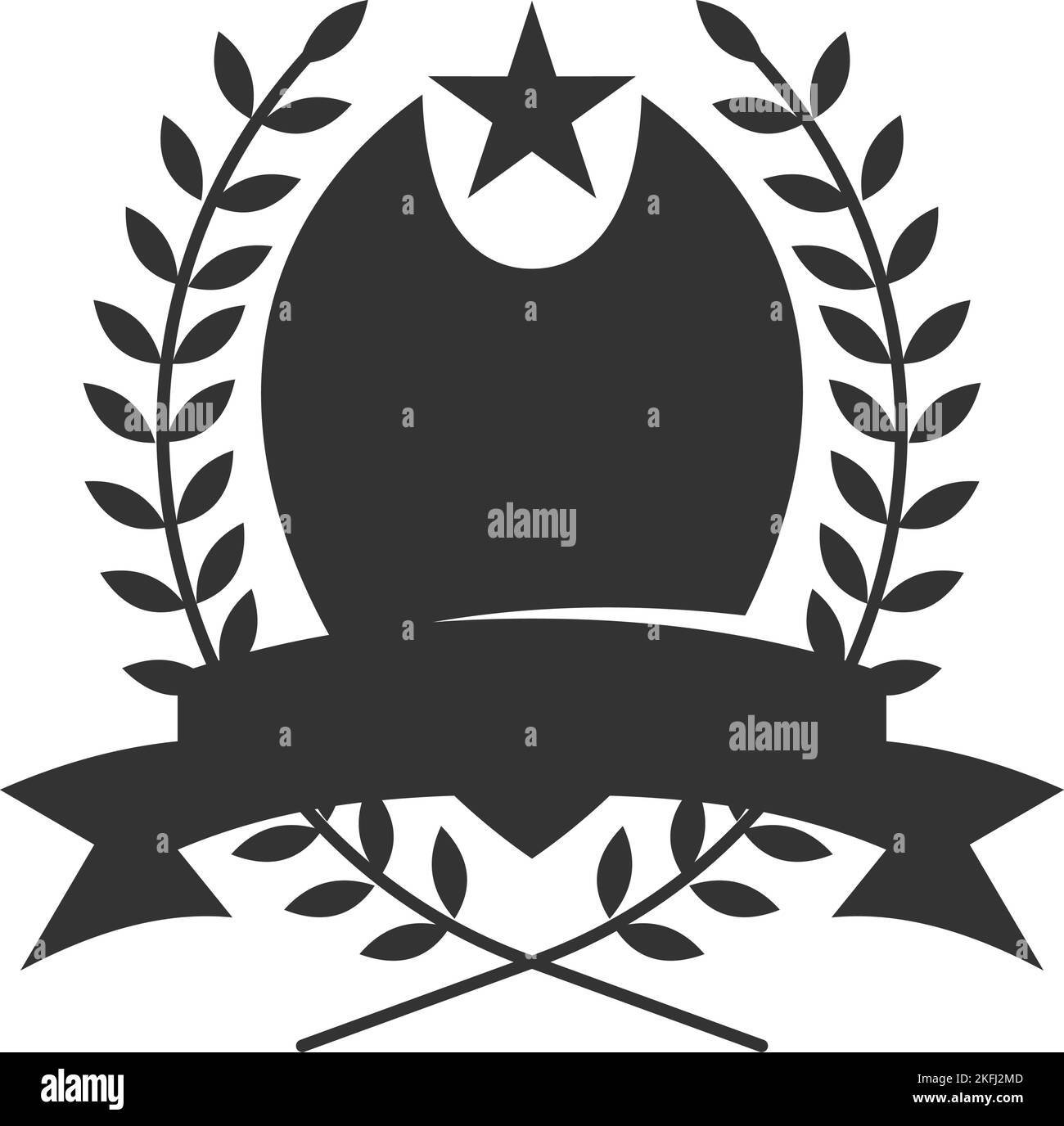 emblem blank template logo Icon Illustration Brand Identity Stock ...