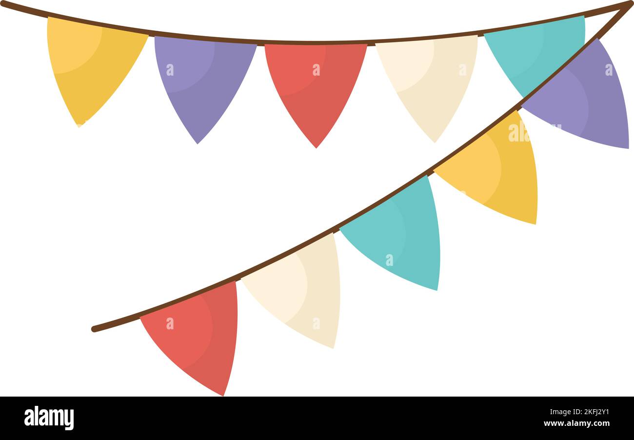 colored garlands design Stock Vector Image & Art - Alamy