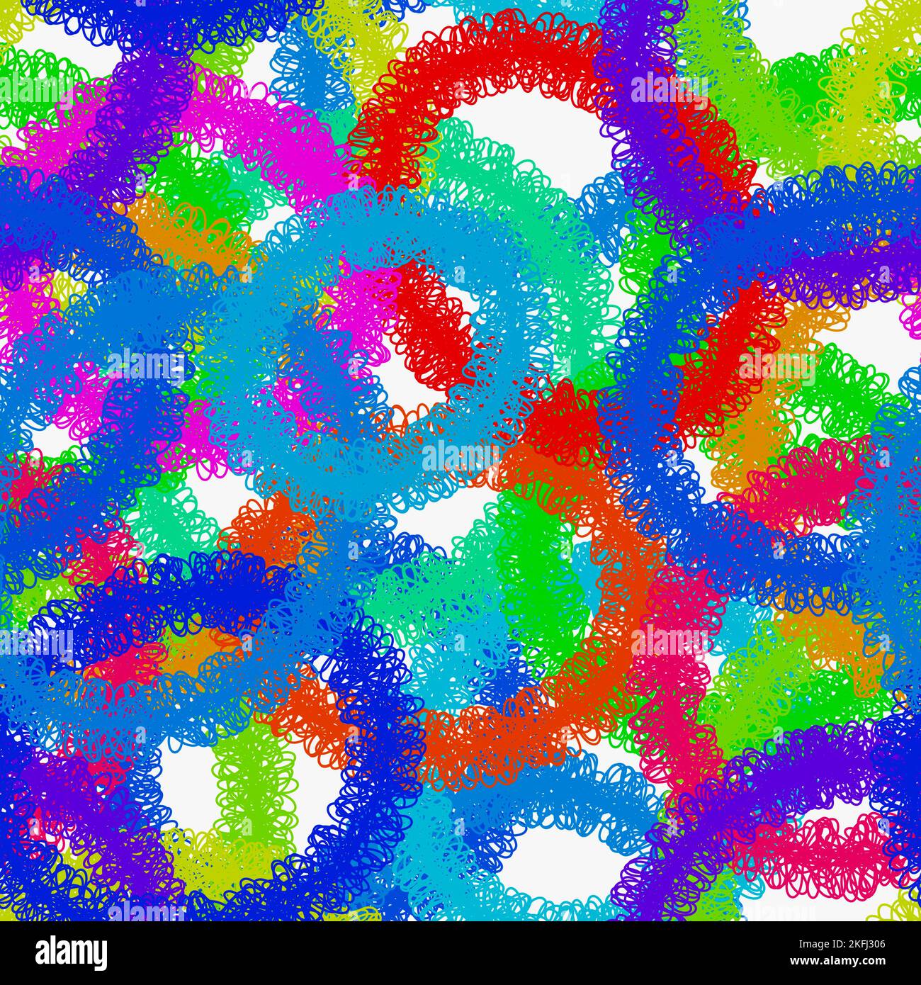 Cartoon geometric oval seamless polka dots circle pattern for wrapping ...