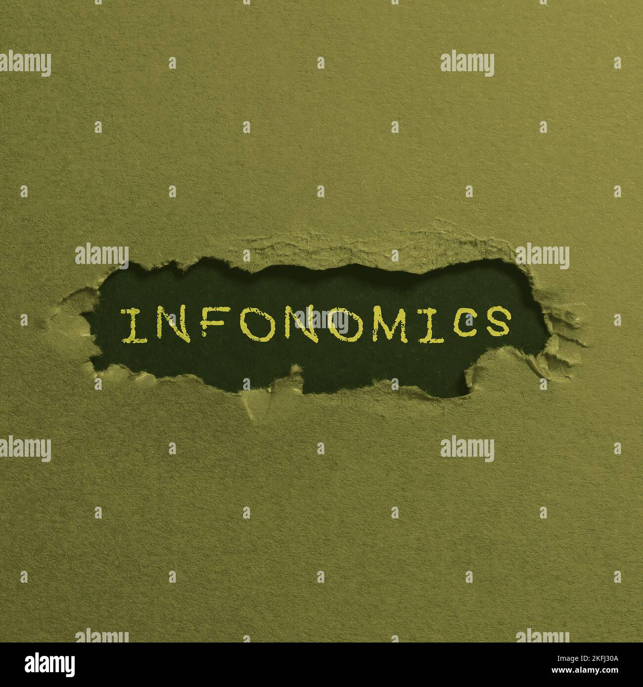 Conceptual caption Infonomics, Business approach visual image used to ...
