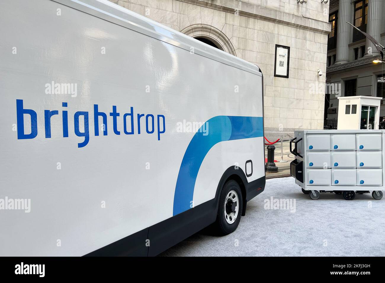 General Motors displays the BrightDrop Zevo 600 all-electric delivery ...