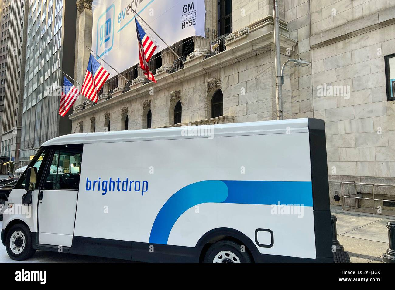 General Motors displays the BrightDrop Zevo 600 all-electric delivery ...