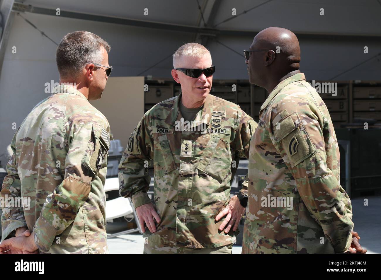U.S. Army Lt. Gen. Patrick D. Frank, commanding general of U.S. Army ...