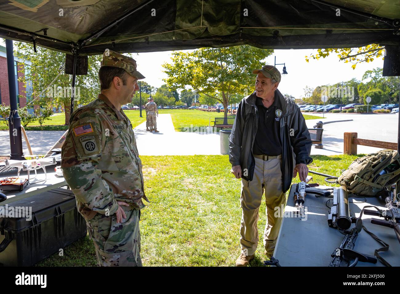 U.S. Army Sgt. 1st Class Victor Benavente, left, a maintenance ...