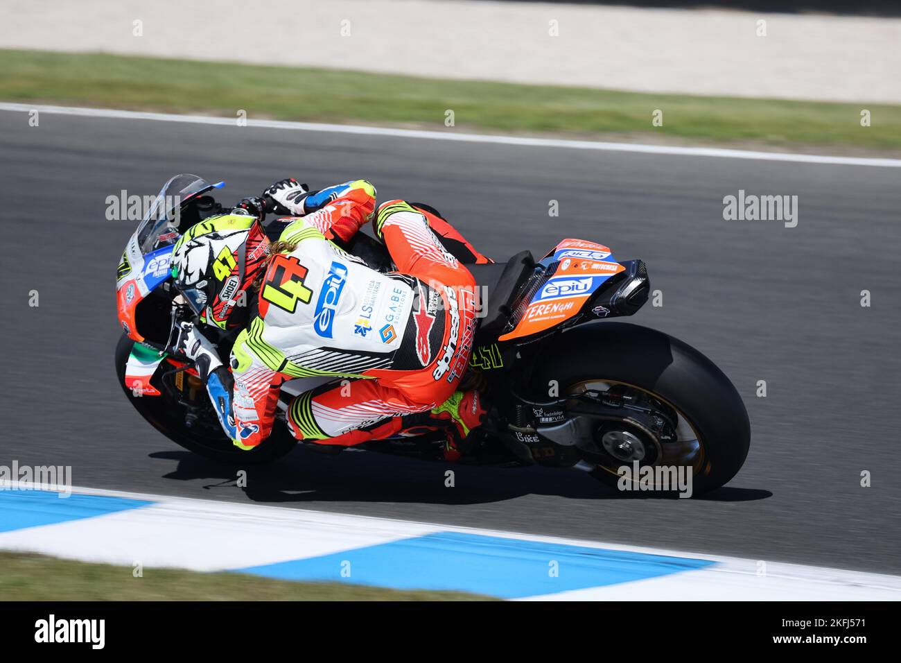 PHILLIP ISLAND, AUSTRALIA - NOVEMBER 18: Axel Bassani of Italy on the ...