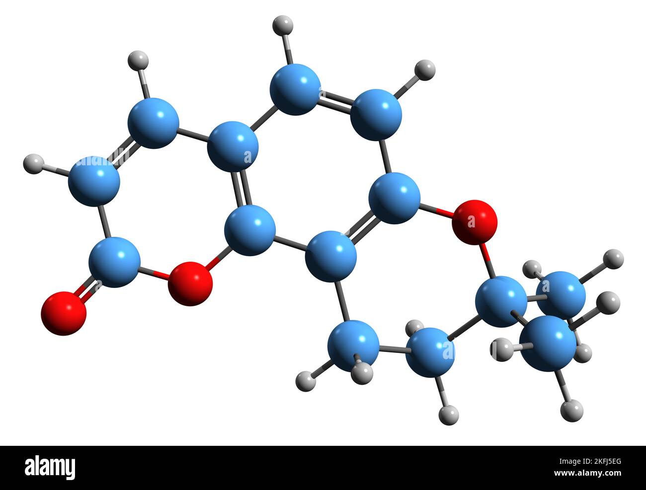 3D image of Lomatin skeletal formula - molecular chemical structure of ...