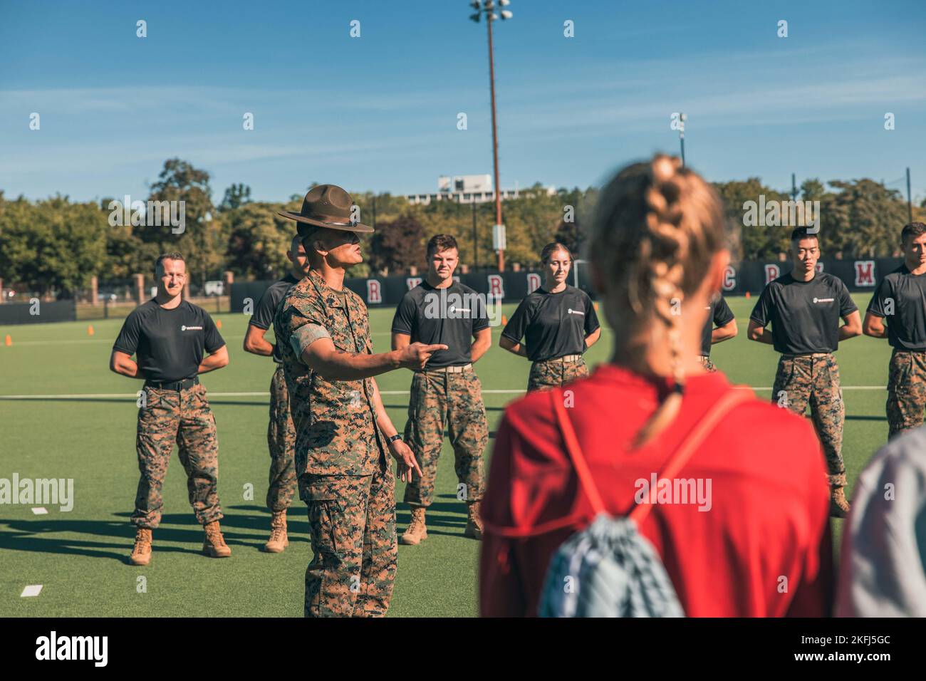 U.S. Marine Corps Gunnery Sgt. Heek Chae, the assistant Marine Officer ...