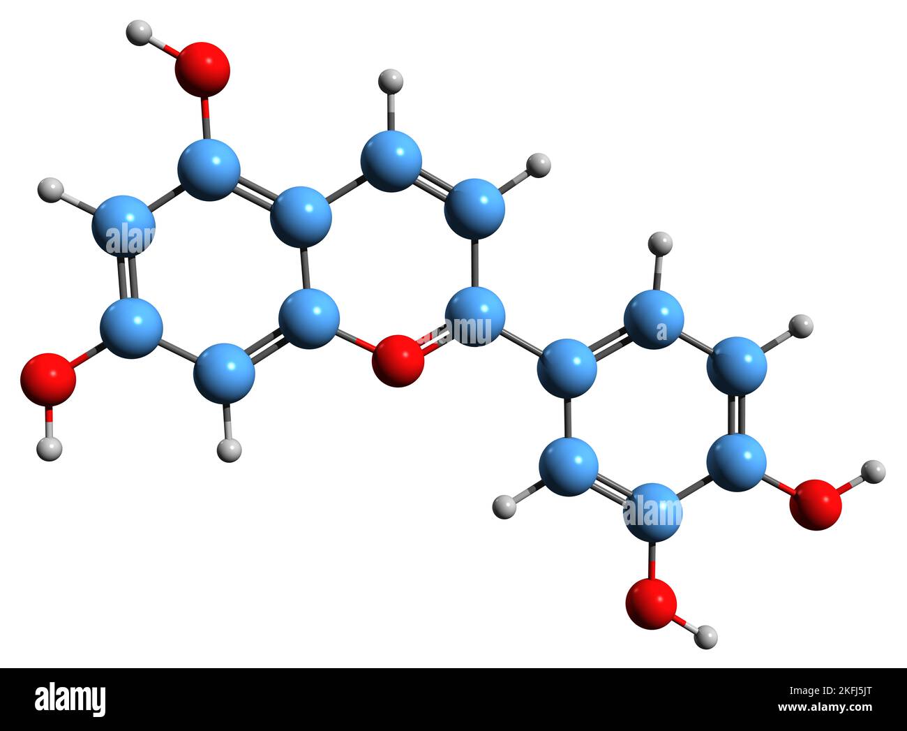 3D image of luteolidinine skeletal formula - molecular chemical ...
