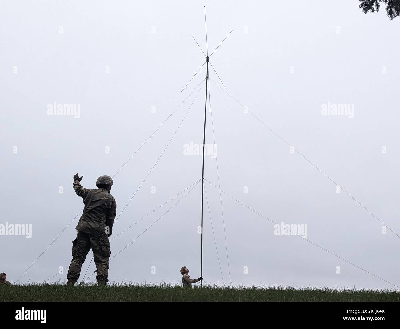Brigade network and communications specialists train on the assembly and operation of the U.S ...
