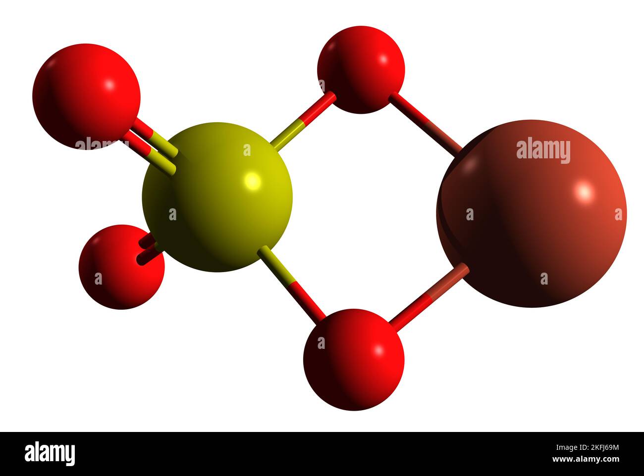 3d Image Of Copper Ii Sulfate Skeletal Formula Molecular Chemical Structure Of Inorganic