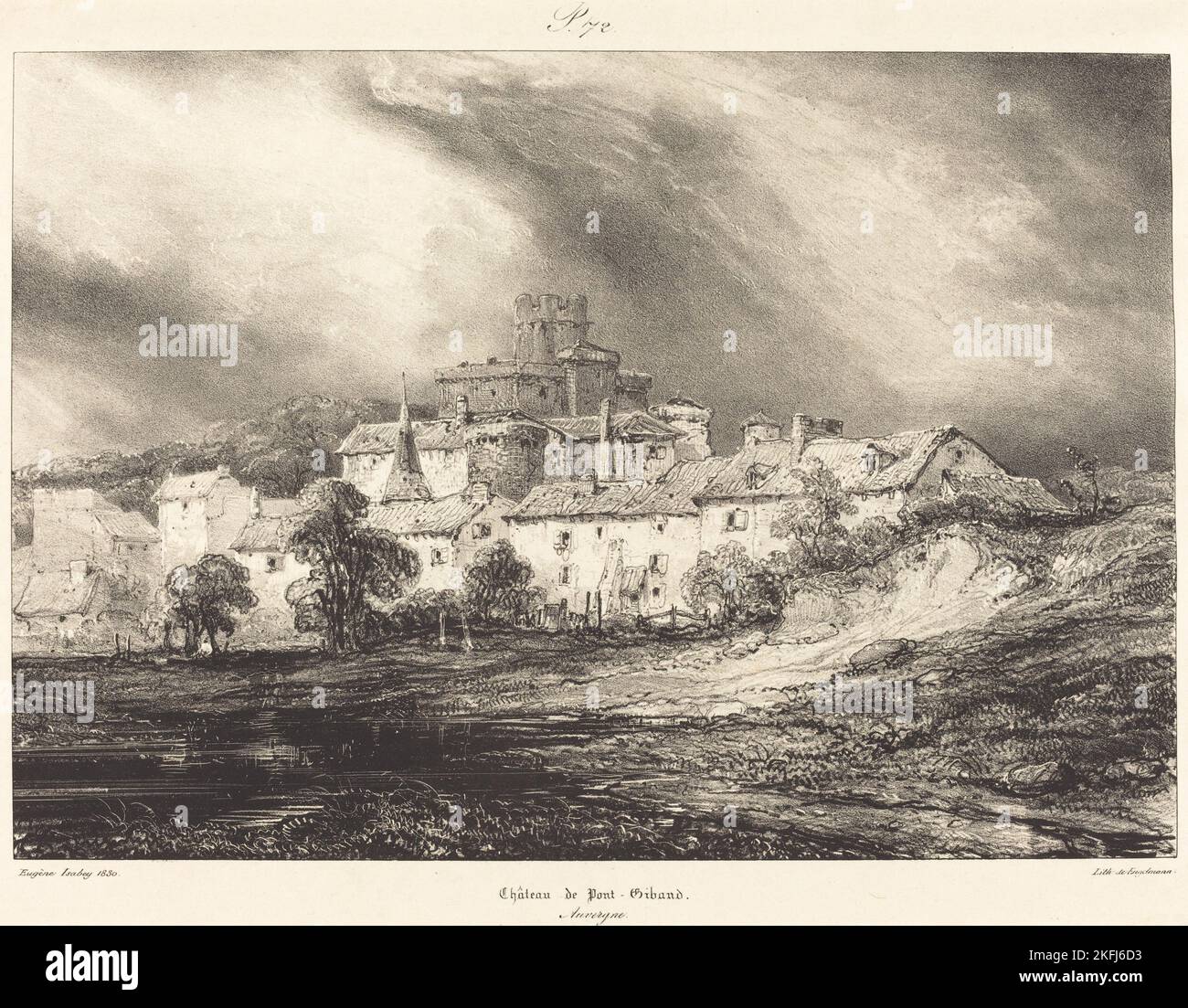 Château de Pont-Gibaud Stock Photo - Alamy