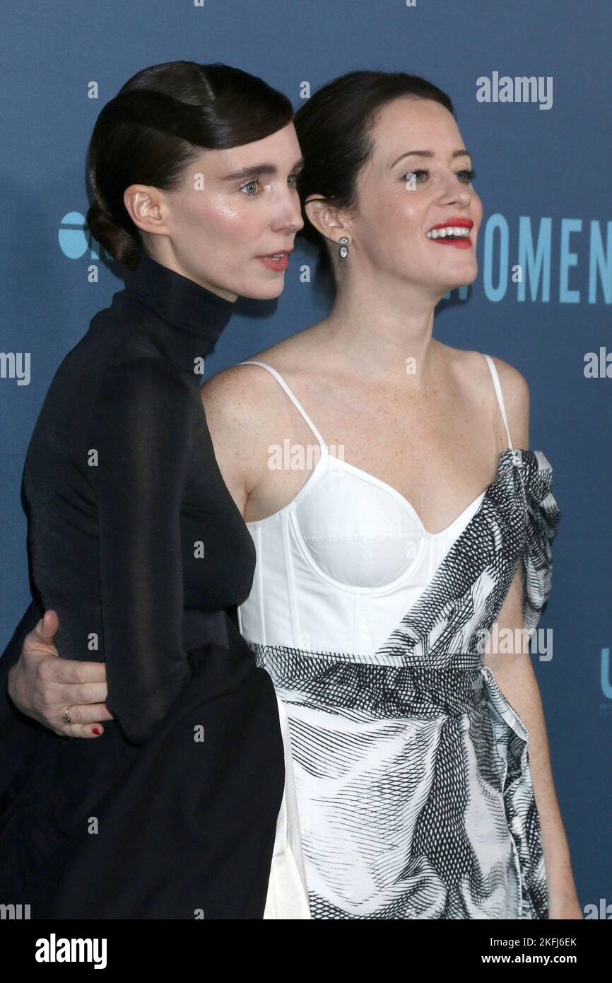 New York, NY, USA. 17th Nov, 2022. Rooney Mara, Claire Foy at arrivals ...