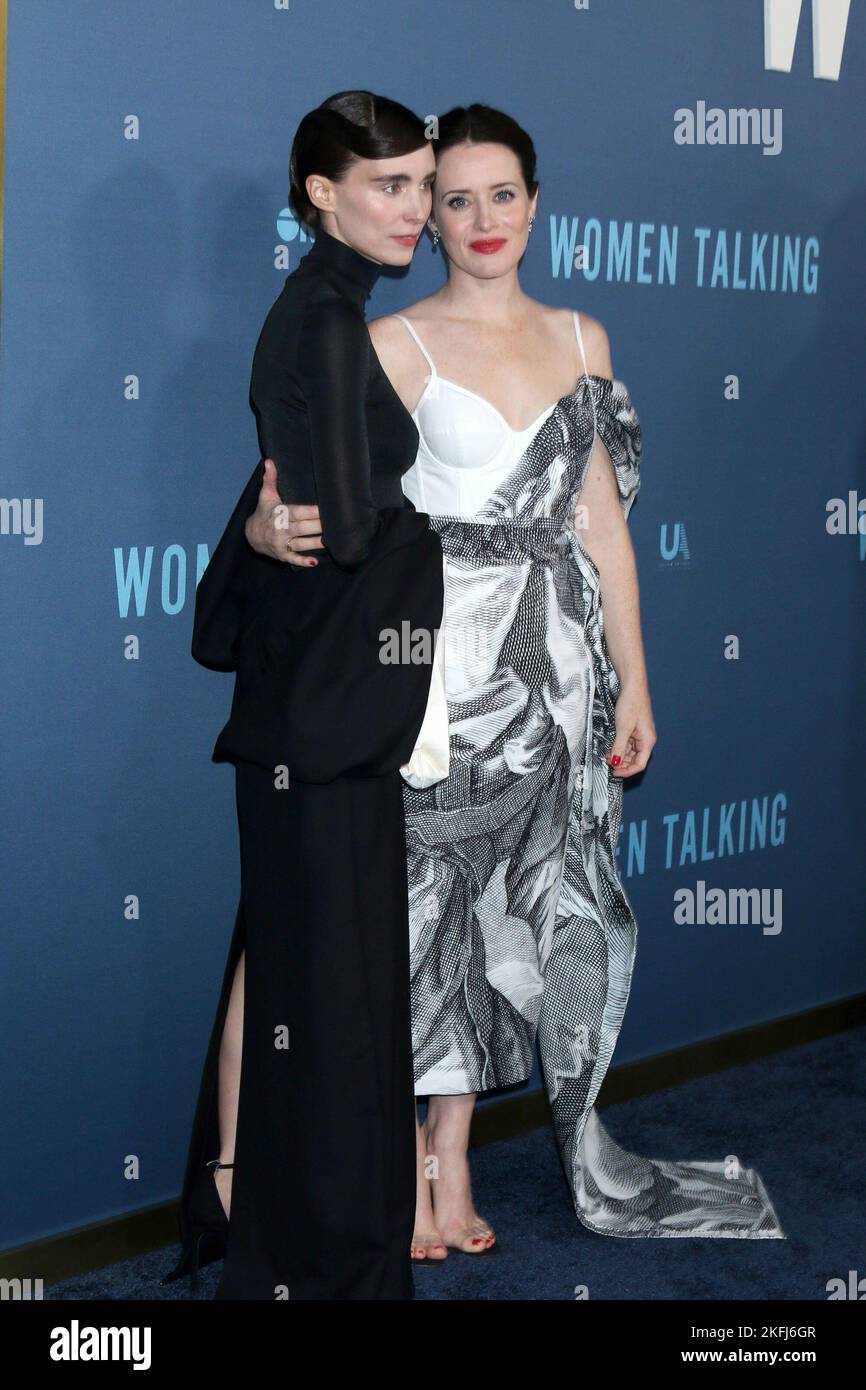 New York, NY, USA. 17th Nov, 2022. Rooney Mara, Claire Foy at arrivals ...