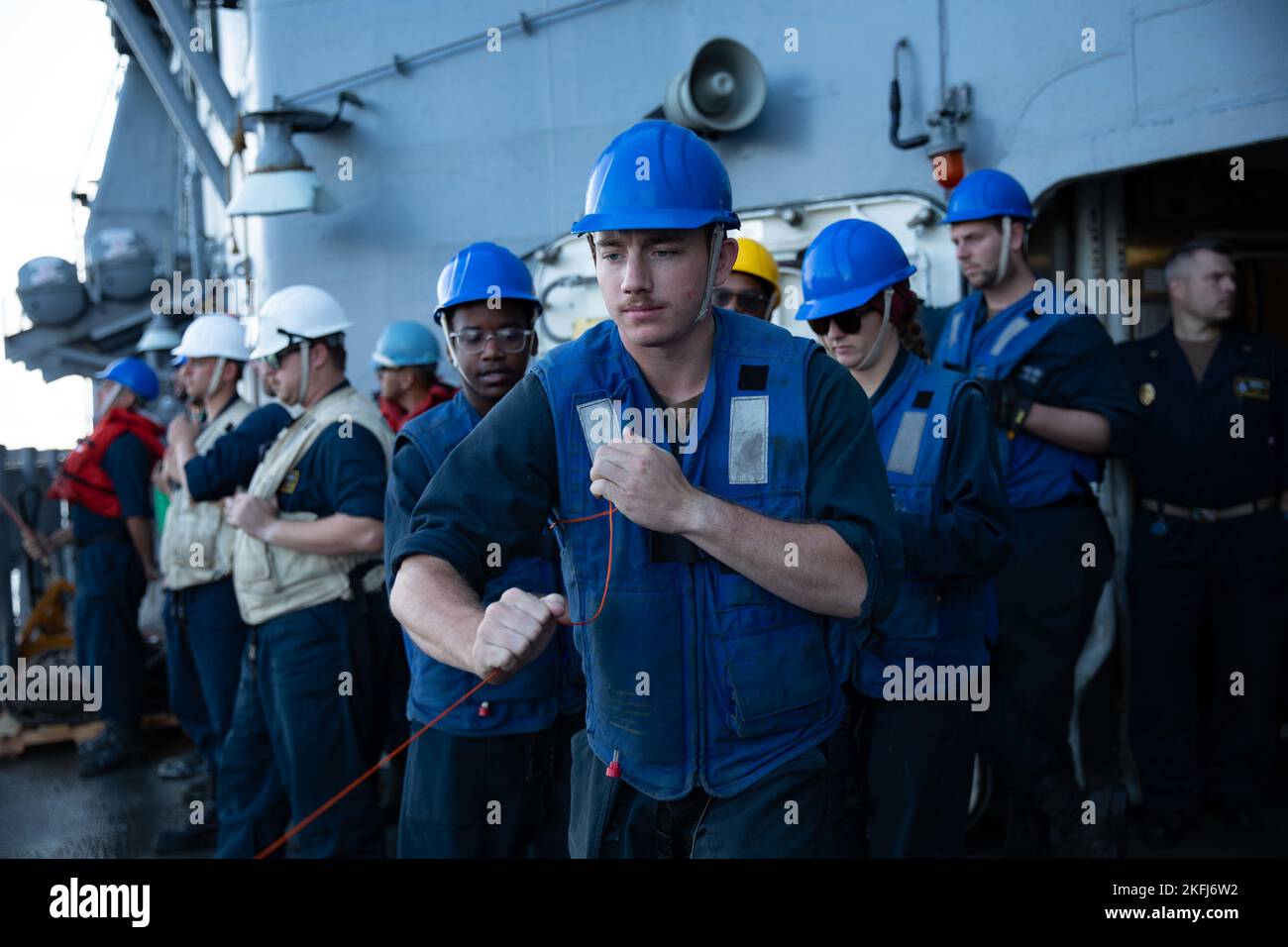 220918-N-LK647-0186 ATLANTIC OCEAN (Sept. 18, 2022) Seaman Gavin ...
