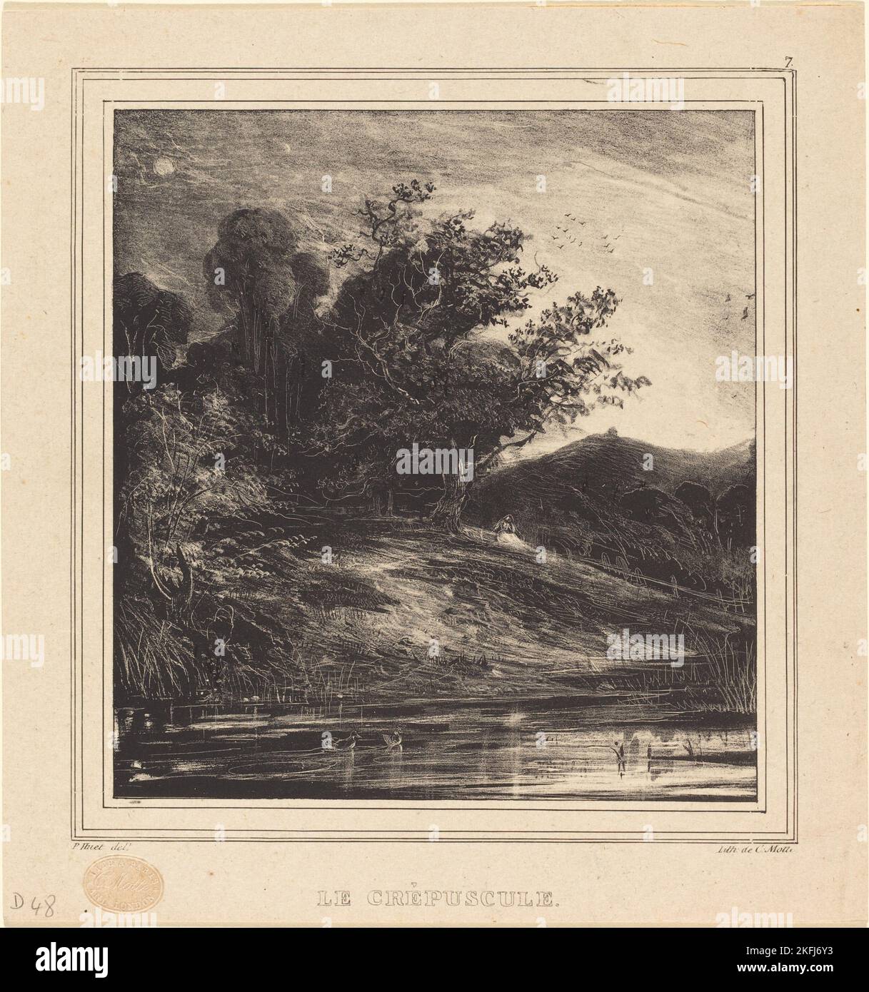 Le Crépuscule, 1829 Stock Photo - Alamy