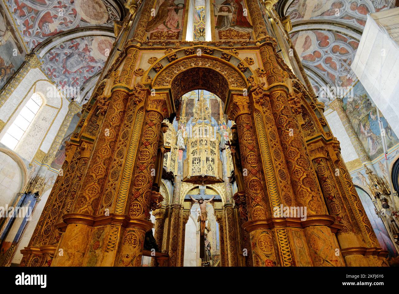 Convent of Christ in Tomar, Portugal. Unesco World Heritage. Historic ...
