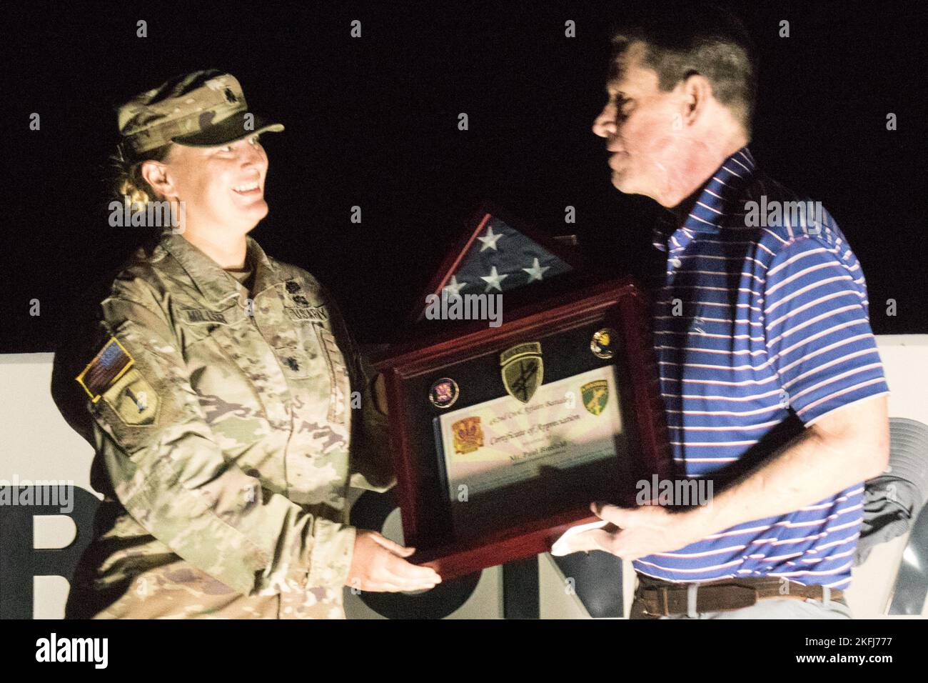 U.S. Army Reserve Lt. Col. Laura Miller, Commander of the 492nd Civil ...