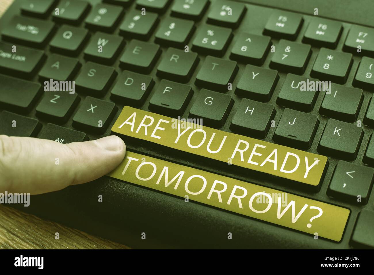 Hand writing sign Are You Ready Tomorrow, Business showcase Preparation ...