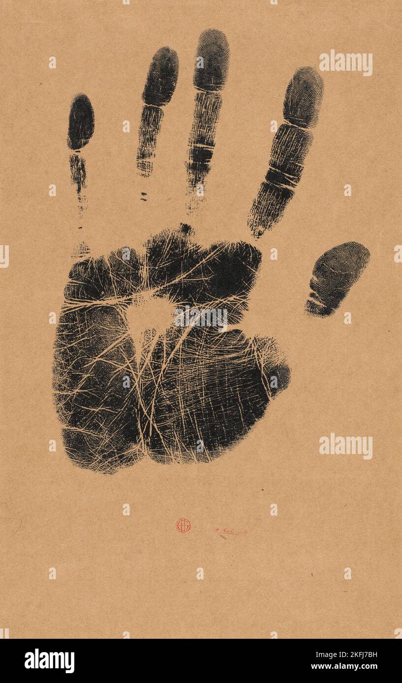 The Artist's Left Hand, 1890s Stock Photo - Alamy