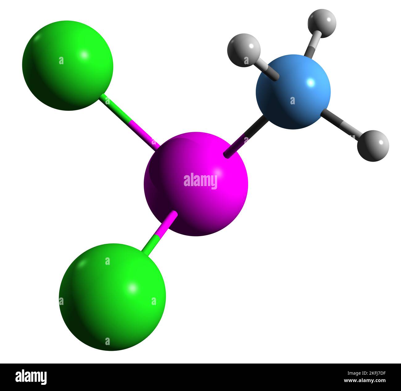 3D image of Methyldichloroarsine skeletal formula - molecular chemical ...