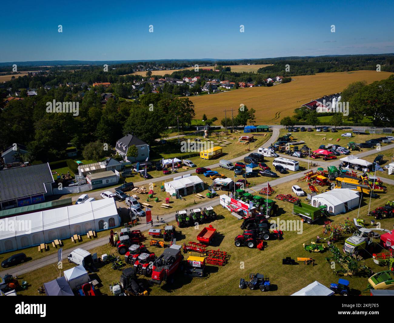 An aerial view of Marken Grode, Rakkestad, Norway Stock Photo - Alamy