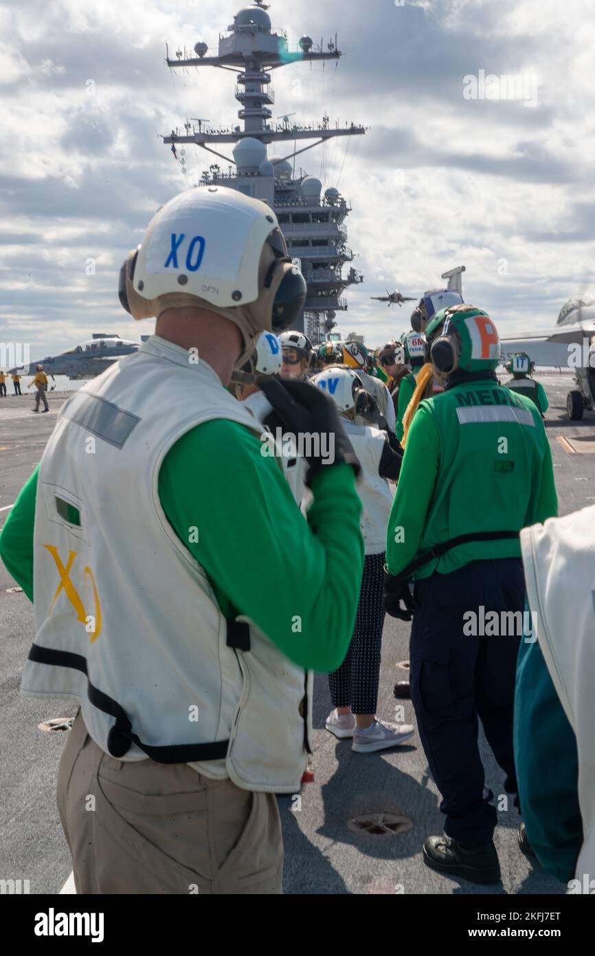 Capt. Jeremy Shamblee, the first-in class aircraft carrier USS Gerald R ...