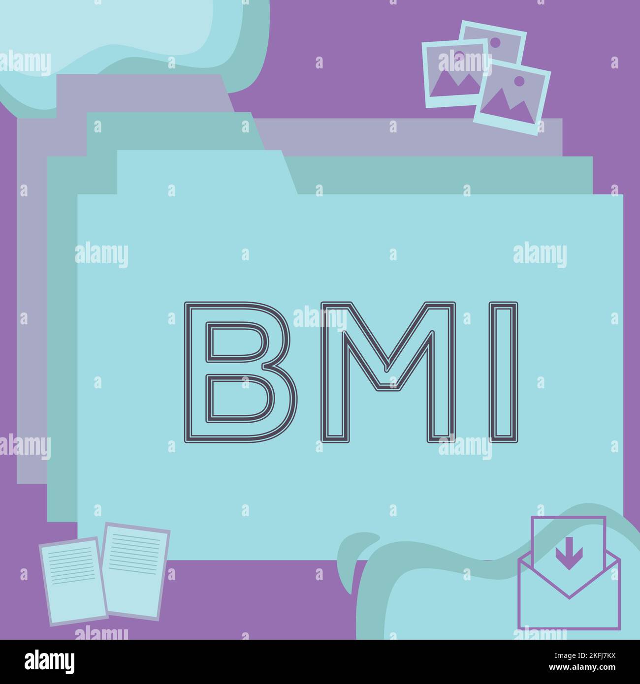 Writing displaying text Bmi. Concept meaning Method of estimating body ...