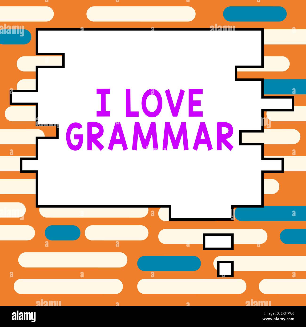 Text sign showing I Love Grammar. Word for act of admiring system and ...