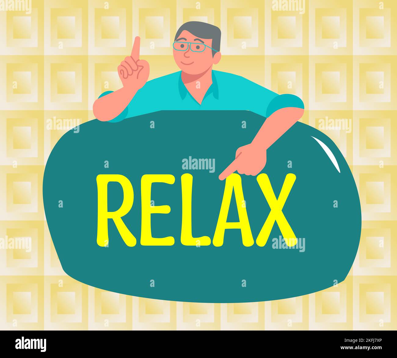 Writing displaying text Relax. Business overview make or become less ...