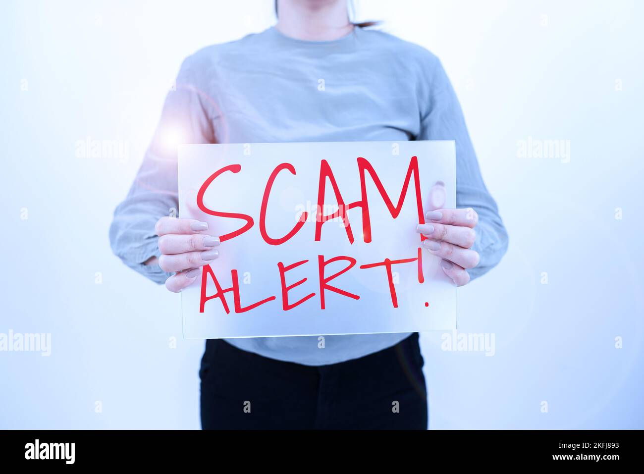 Conceptual caption Scam Alert, Concept meaning warning someone about ... Conceptual caption Scam Alert, Concept meaning warning someone about ...