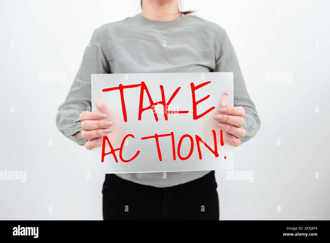 Text caption presenting Take Action. Word Written on do something ...