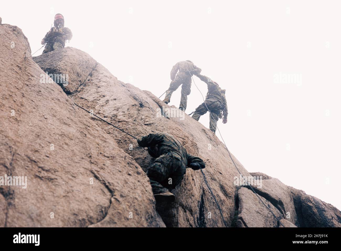 U.S. Marine Corps mountain warfare instructors with Marine Corps ...