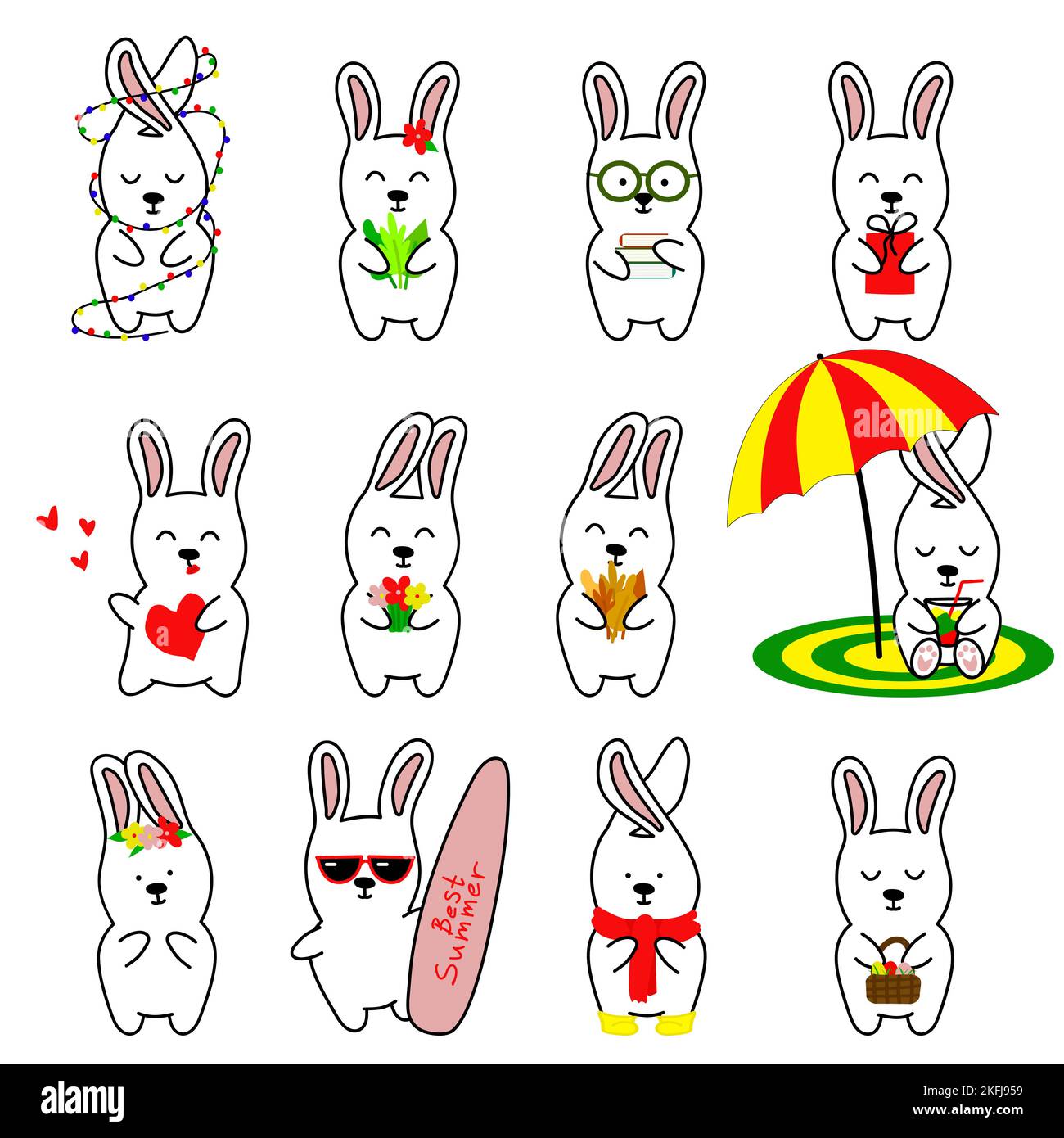 calendar 2023 symbol year hare, rabbit Stock Vector Image & Art - Alamy