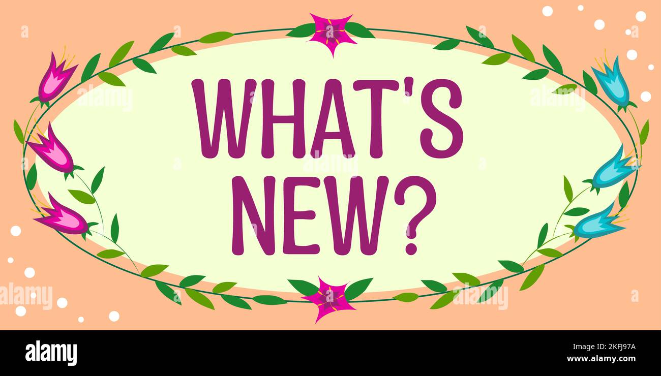 Conceptual display What's New. Internet Concept Asking about latest ...