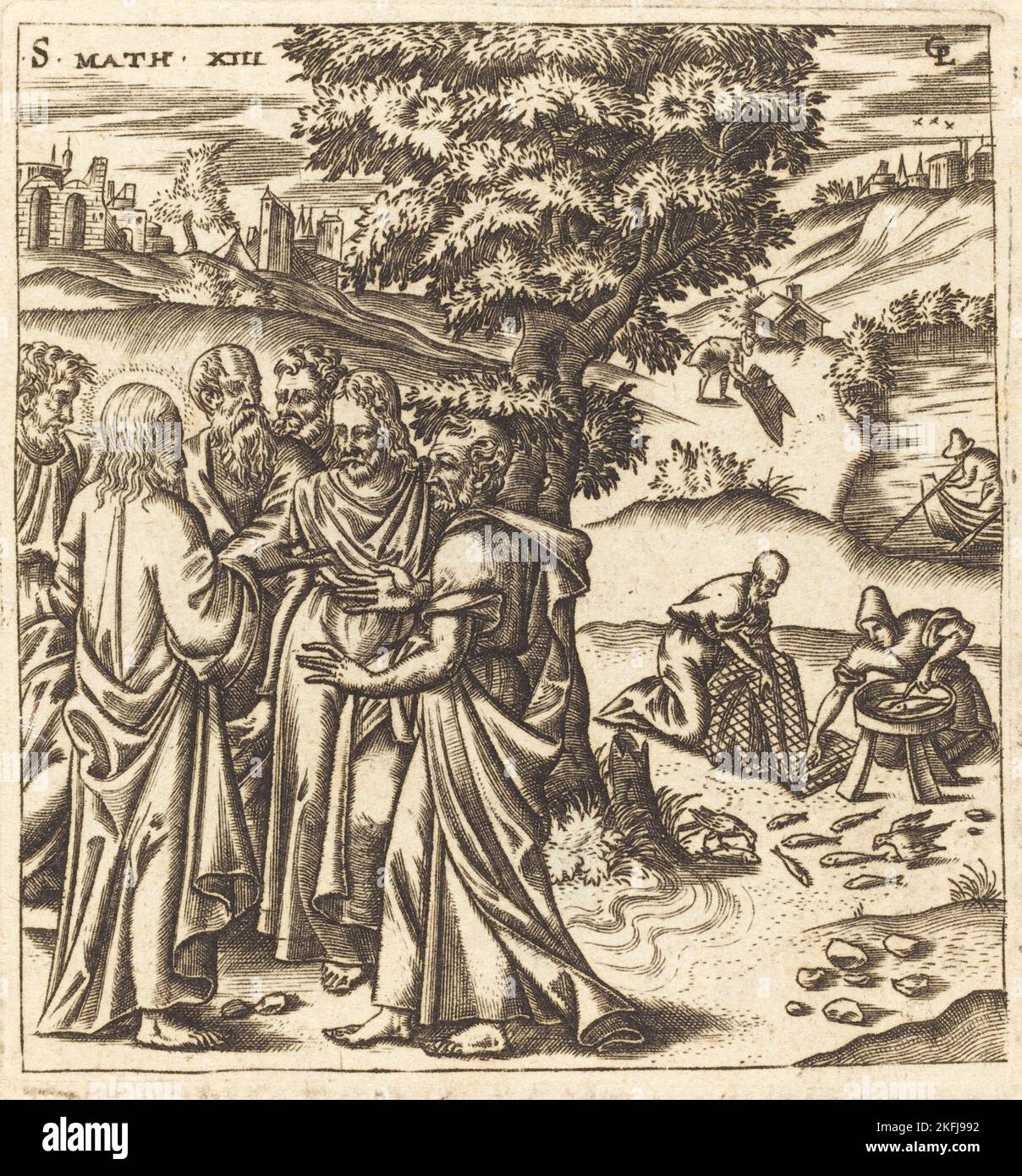 Christ Telling His Disciples of the Parable of the Dragnet, probably c ...