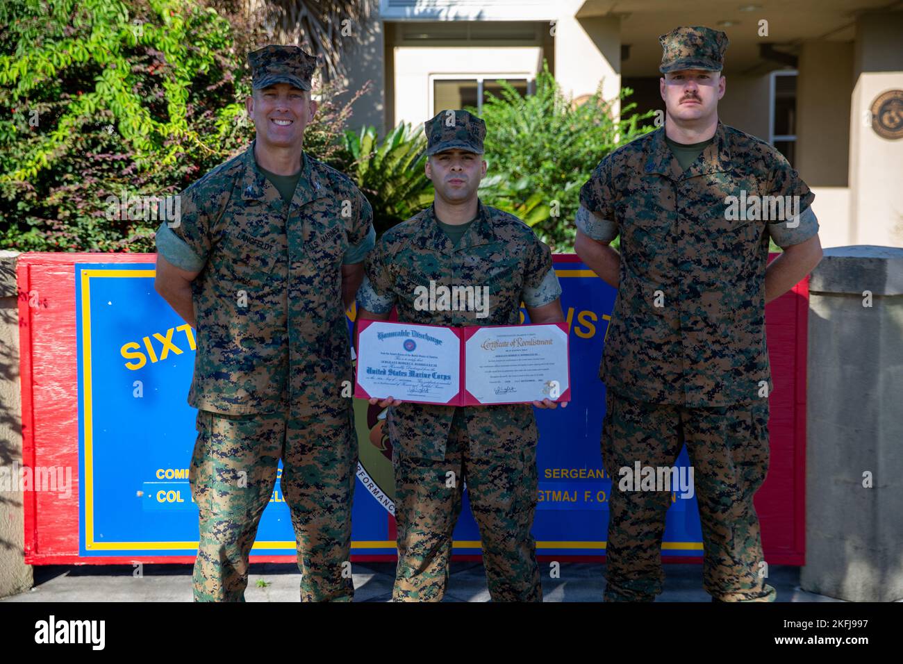 U.S. Marine Corps Col. Lance J. Langfeldt, the 6th Marine Corps ...