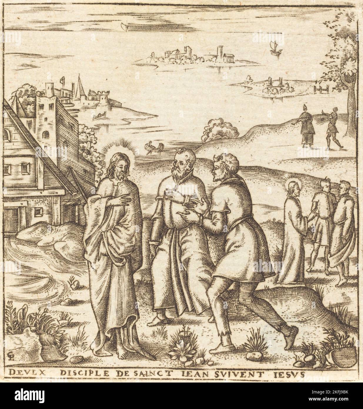 Christ Bids Two Disciples of John the Baptist to Follow Him, probably c ...