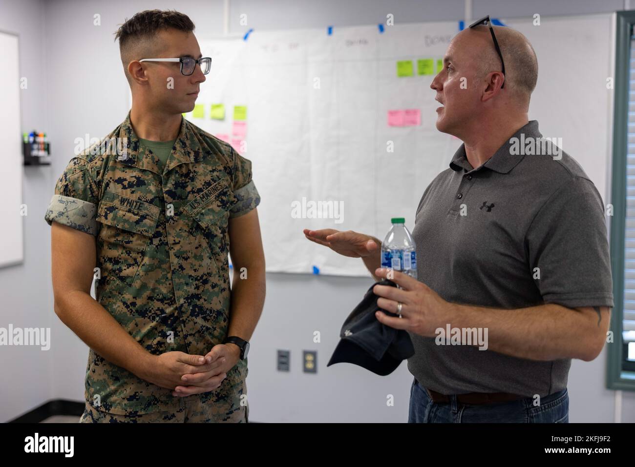 U.S. Marine Corps Cpl. Christopher White, an electrician with the II ...