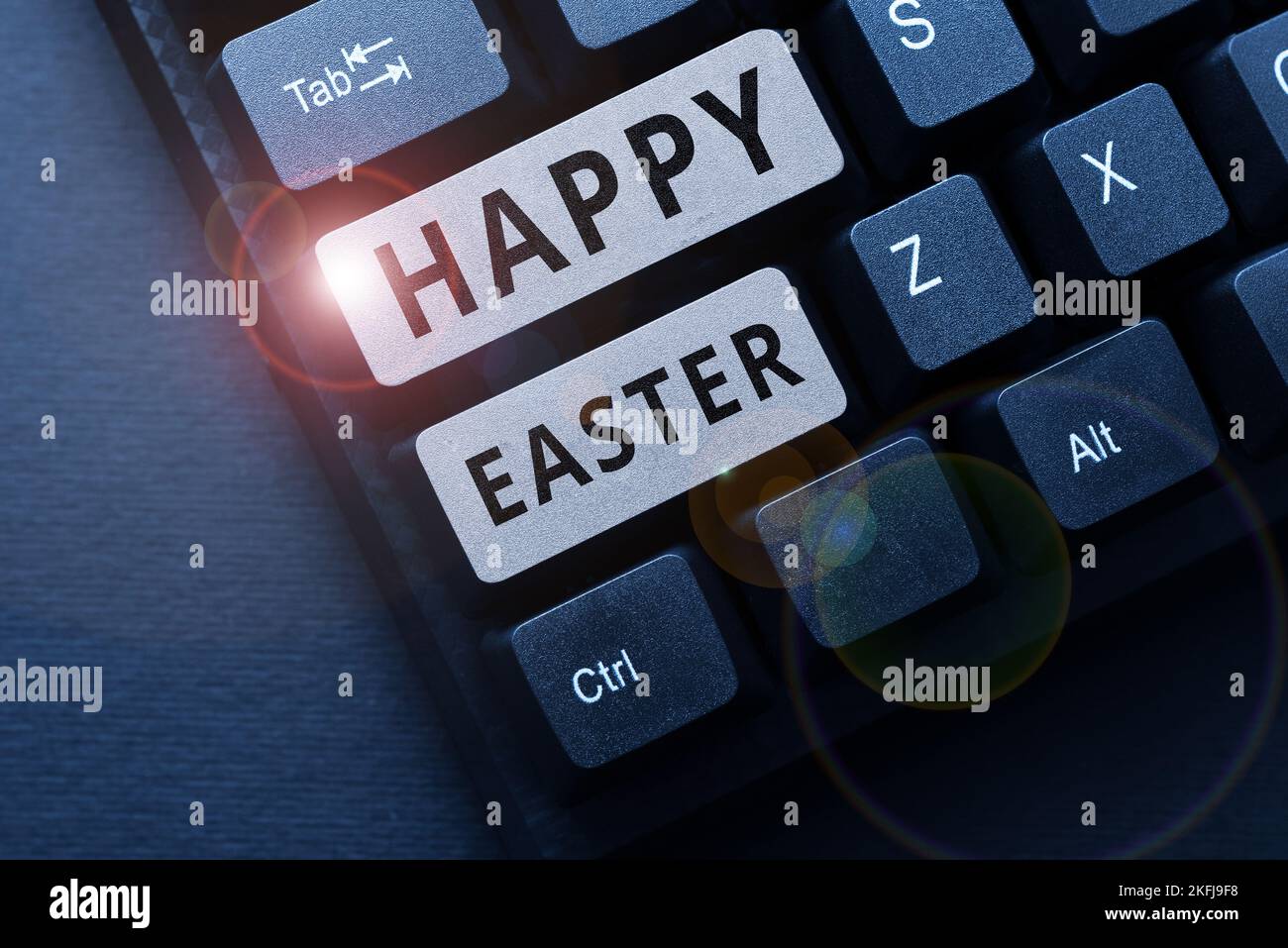 Text showing inspiration Happy Easter, Concept meaning Christian feast ...