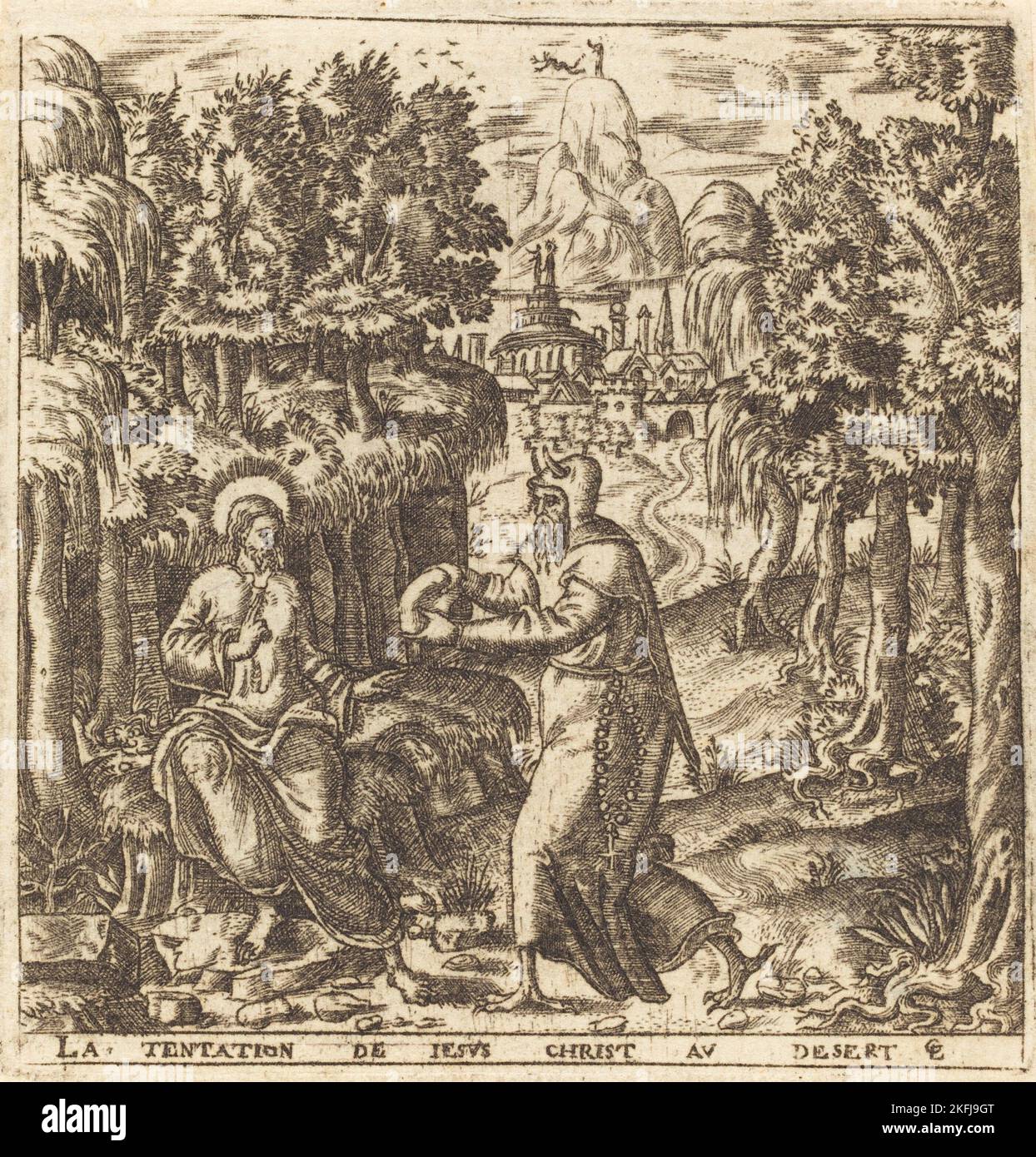 The Temptation of Christ, probably c. 1576/1580 Stock Photo - Alamy