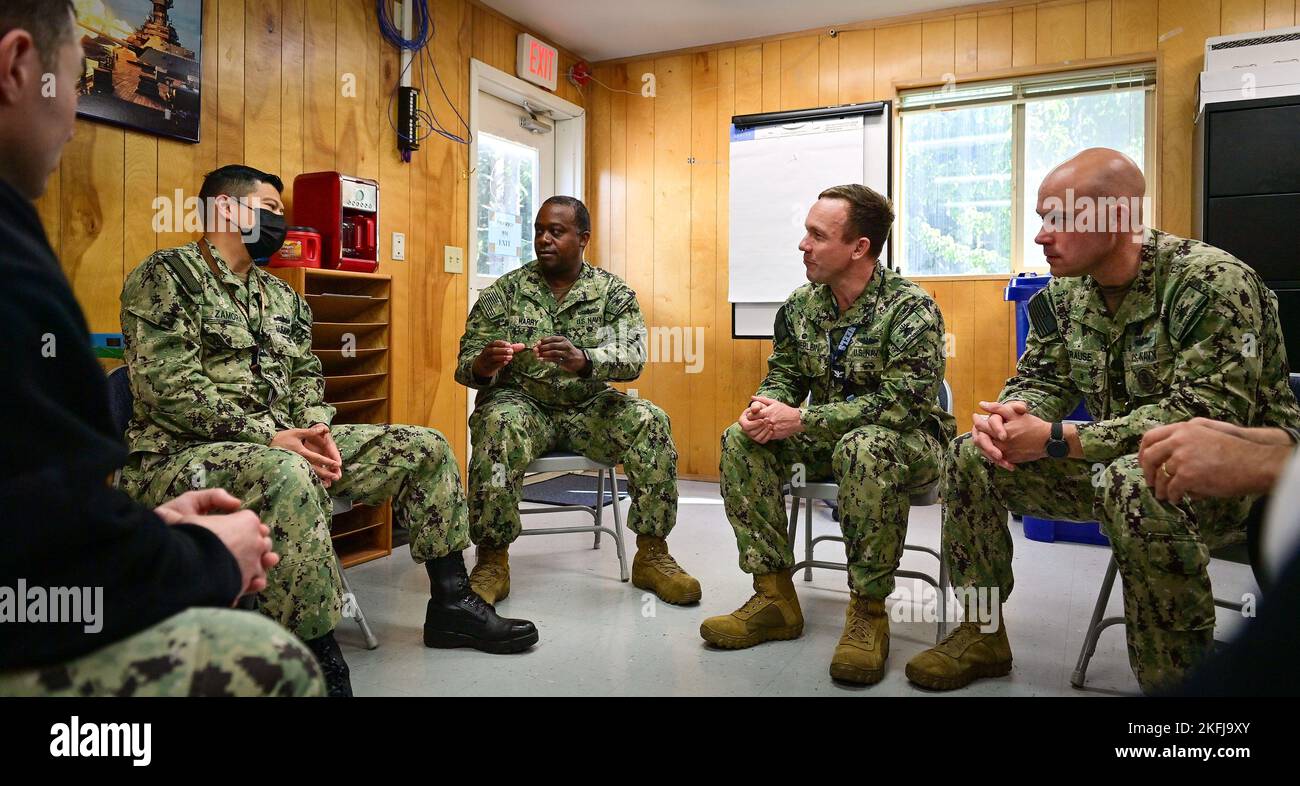 SILVERDALE, Wash. (March 07, 2022) Team members from Trident Refit ...