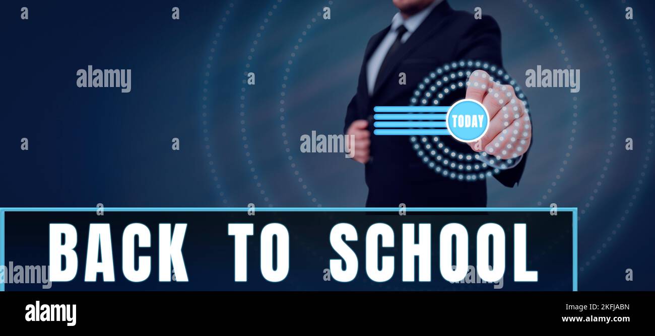 Hand writing sign Back To School, Internet Concept New Teachers Friends ...