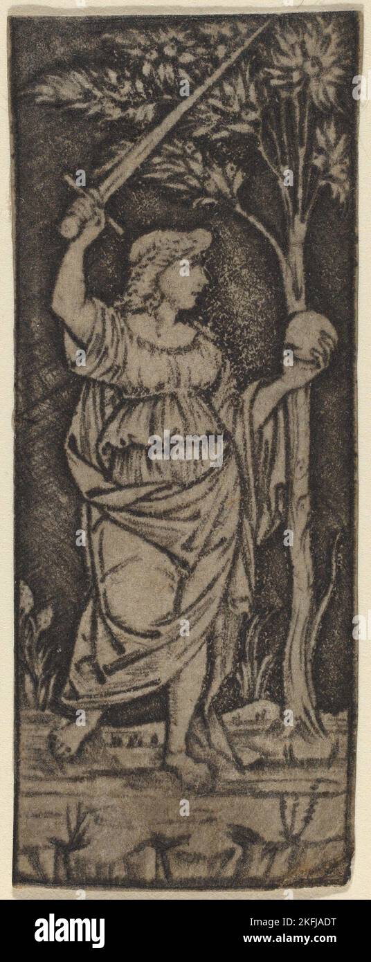 Allegorical Figure: Woman with Sword and Sphere, c. 1490/1510 Stock ...