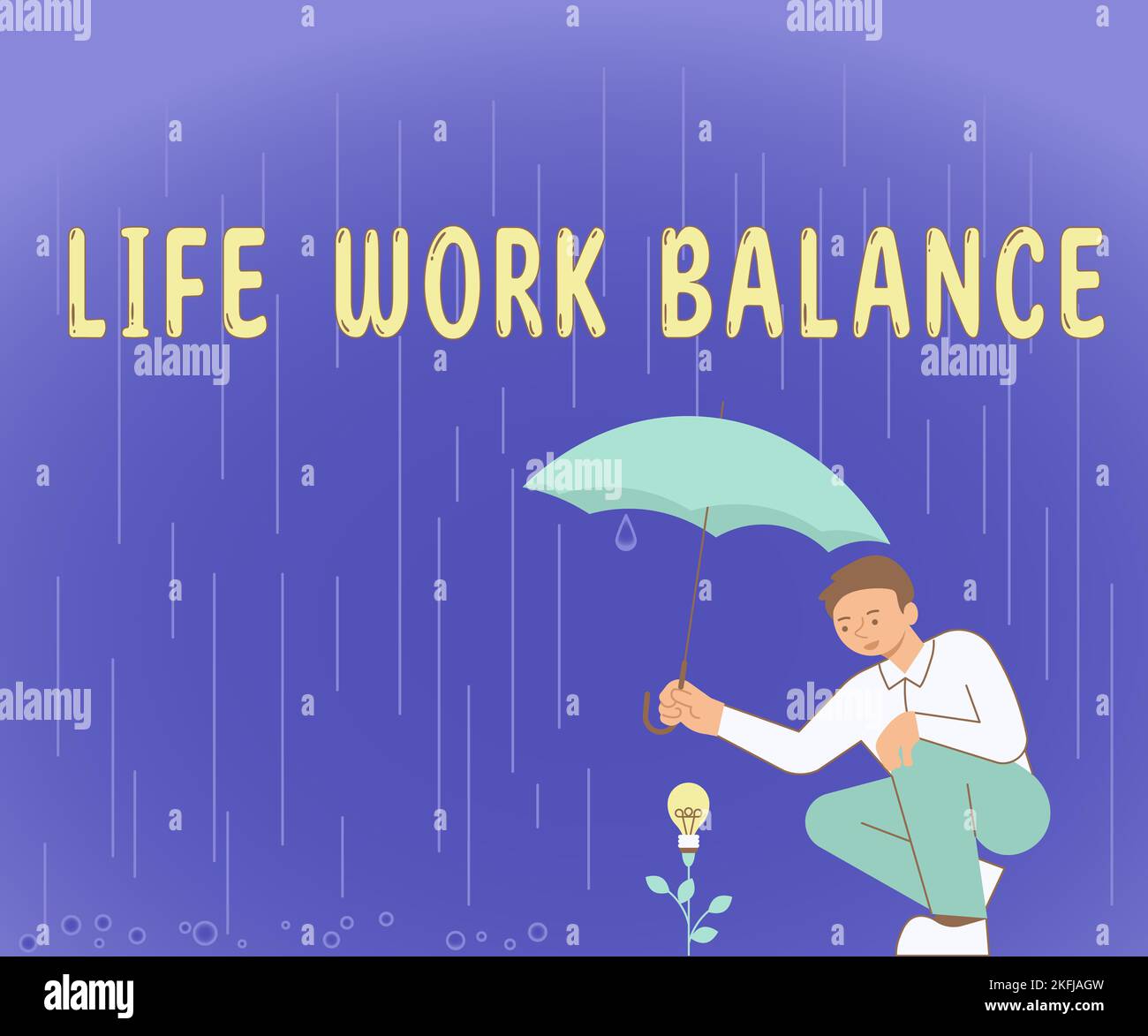 Handwriting text Life Work Balance. Business overview stability person ...