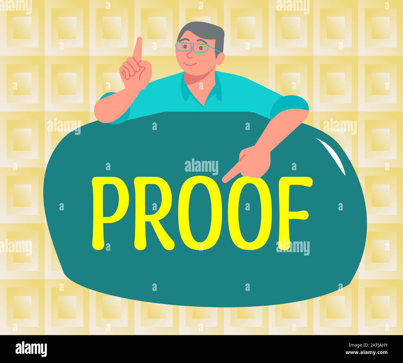 Text sign showing Proof. Business concept evidence or argument ...