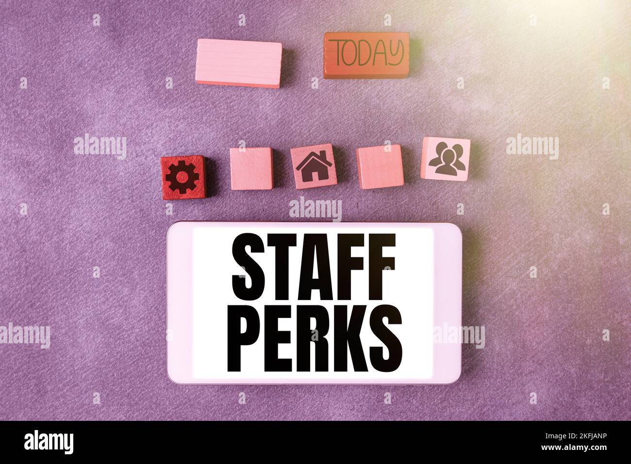 Hand writing sign Staff Perks. Concept meaning Workers Benefits Bonuses ...